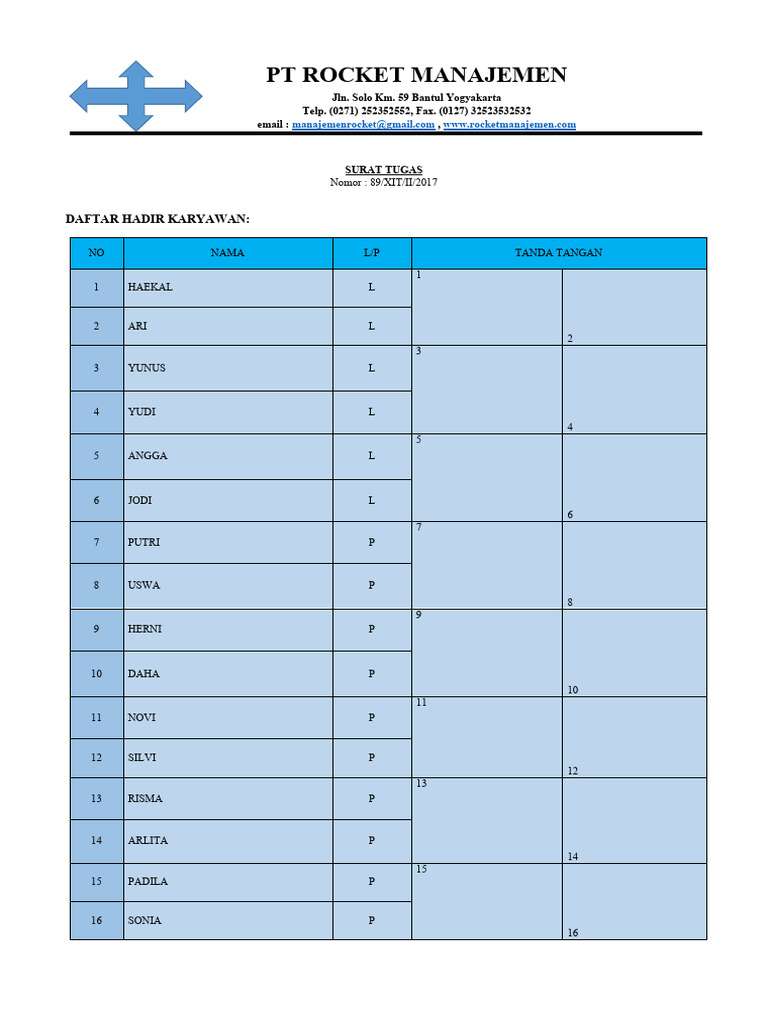 PT Rocket Manajemen | PDF