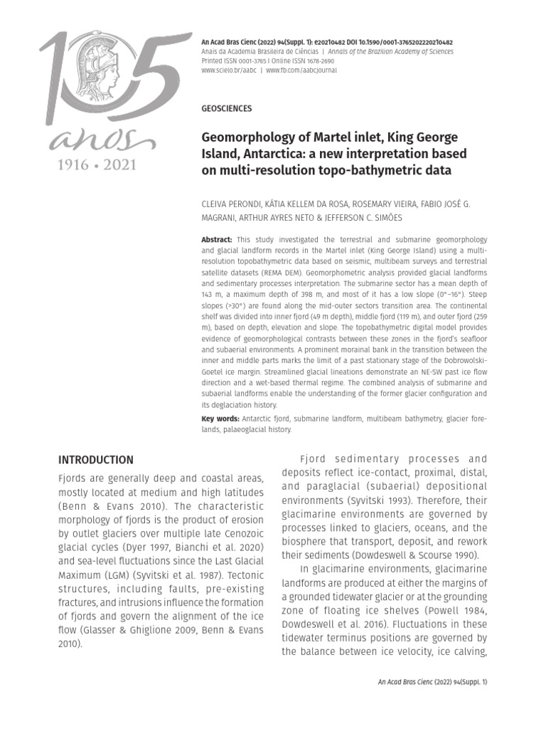 Geomorphology of Martel inlet, King George Island, Antarctica: a new ...