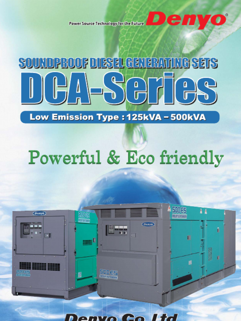 Generator Set - Dca-Es Series - Low Emission | PDF