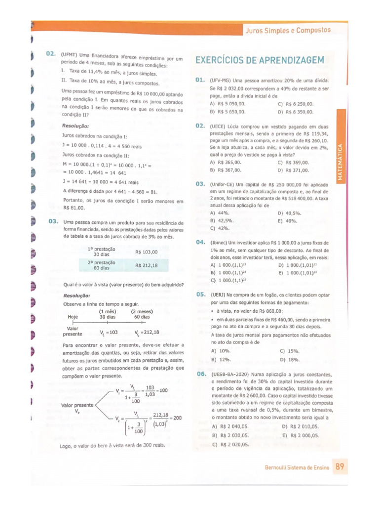 Juros Simples e Compostos | PDF