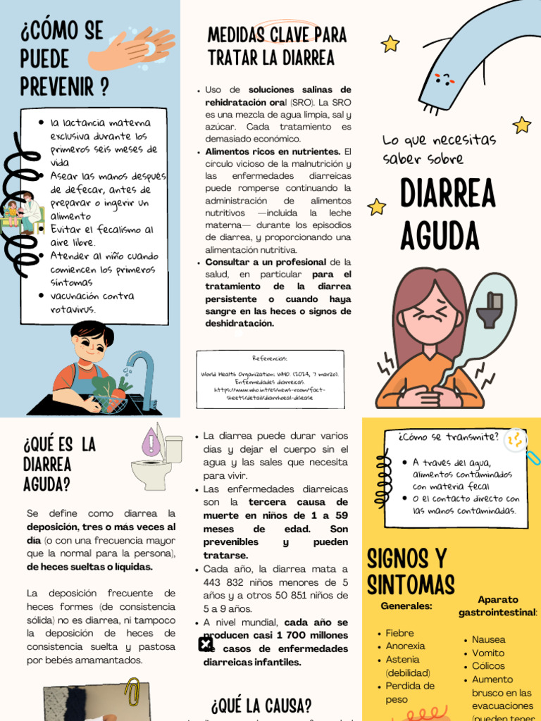 Folleto Informativo Diarrea Aguda | PDF | Diarrea | Heces