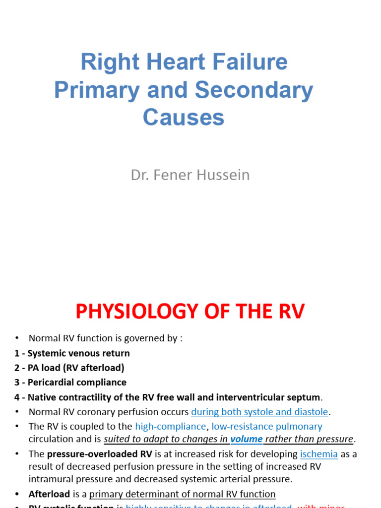 RHF Causes | Download Free PDF | Cardiovascular System | Heart