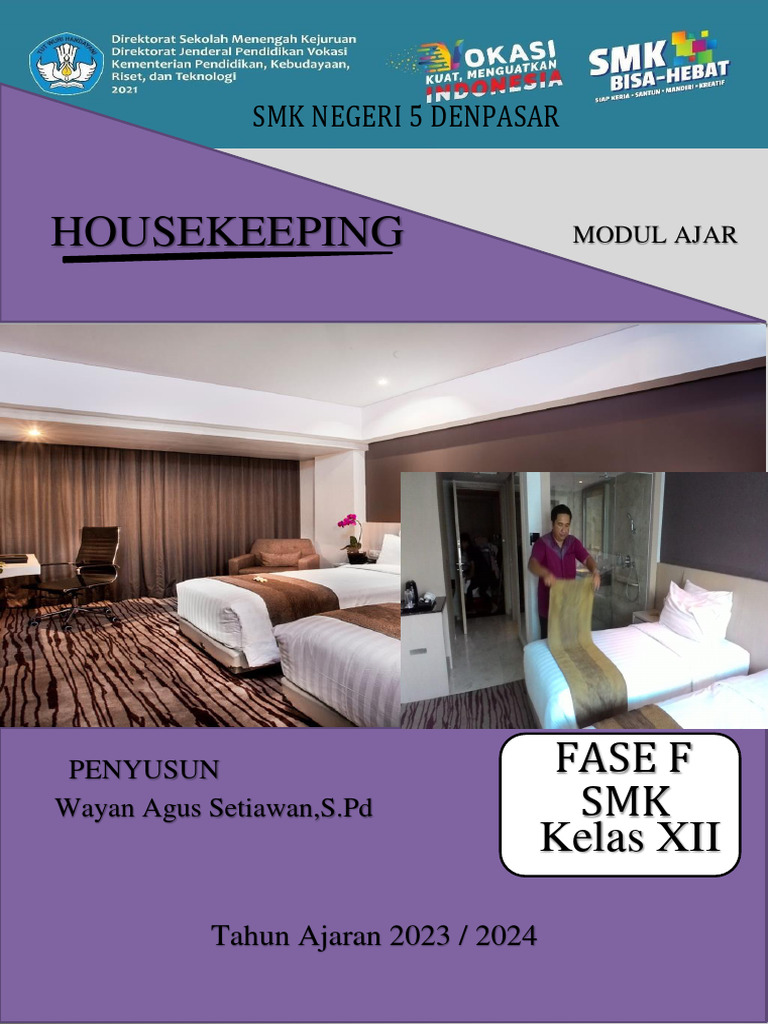 Modul Ajar Housekeeping Kelas XII Semester 1 | PDF