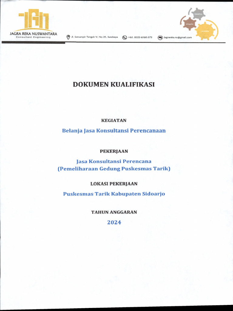 Dokumen Kualifikasi | PDF