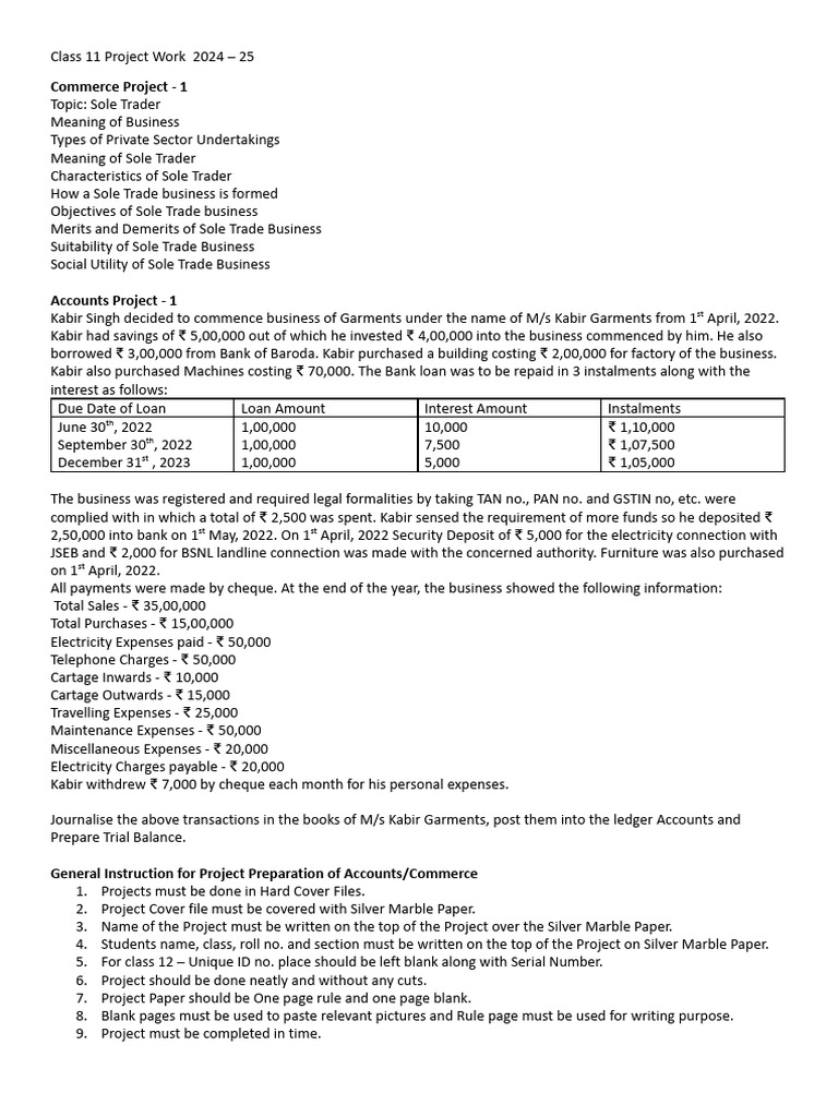 Commerce & Accounts | PDF | Banks | Sole Proprietorship