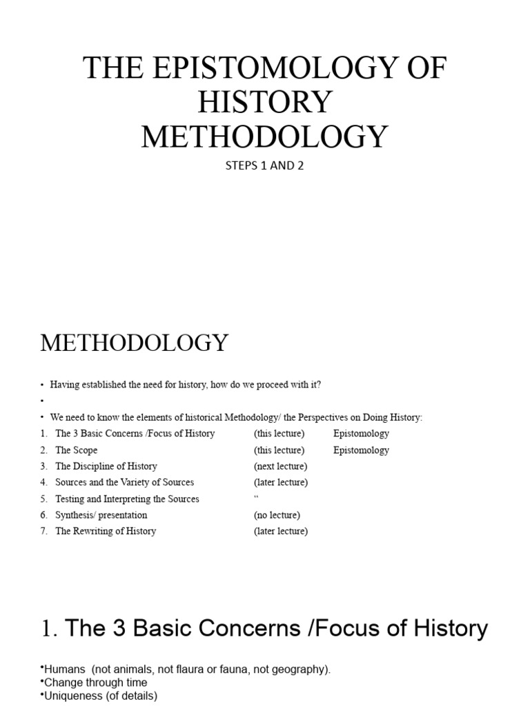 LECT 2 METHODOLOGY Steps 1 2-8 | PDF | Causality | Human