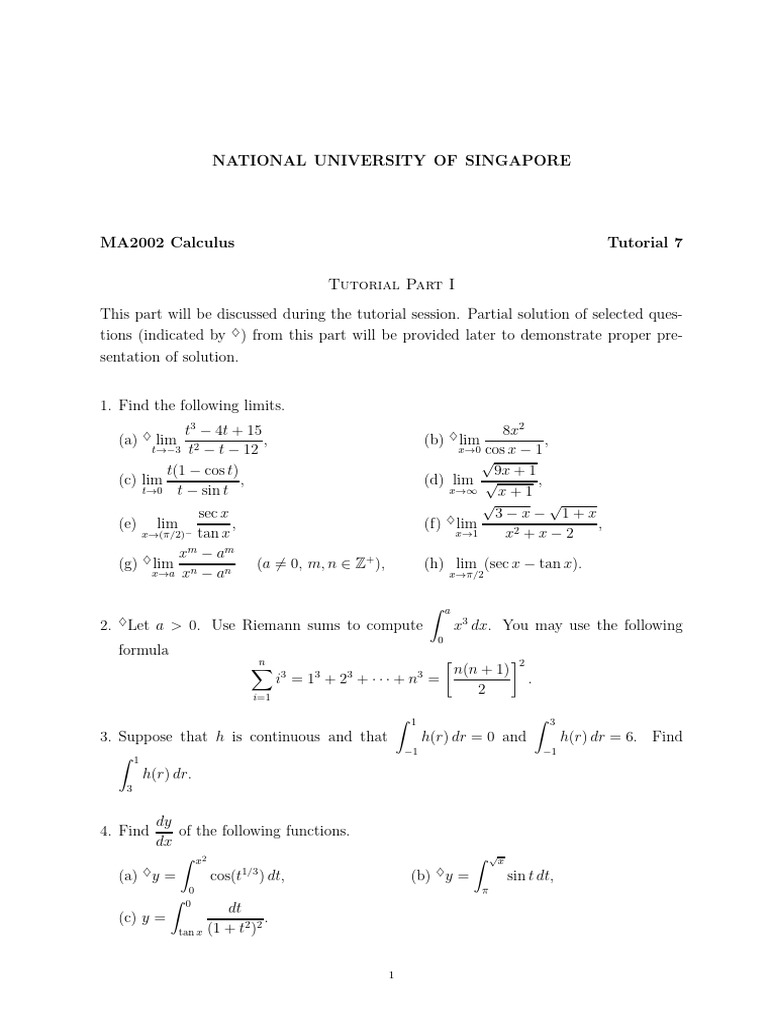 Tutorial 7 | PDF | Mathematical Relations | Mathematical Objects