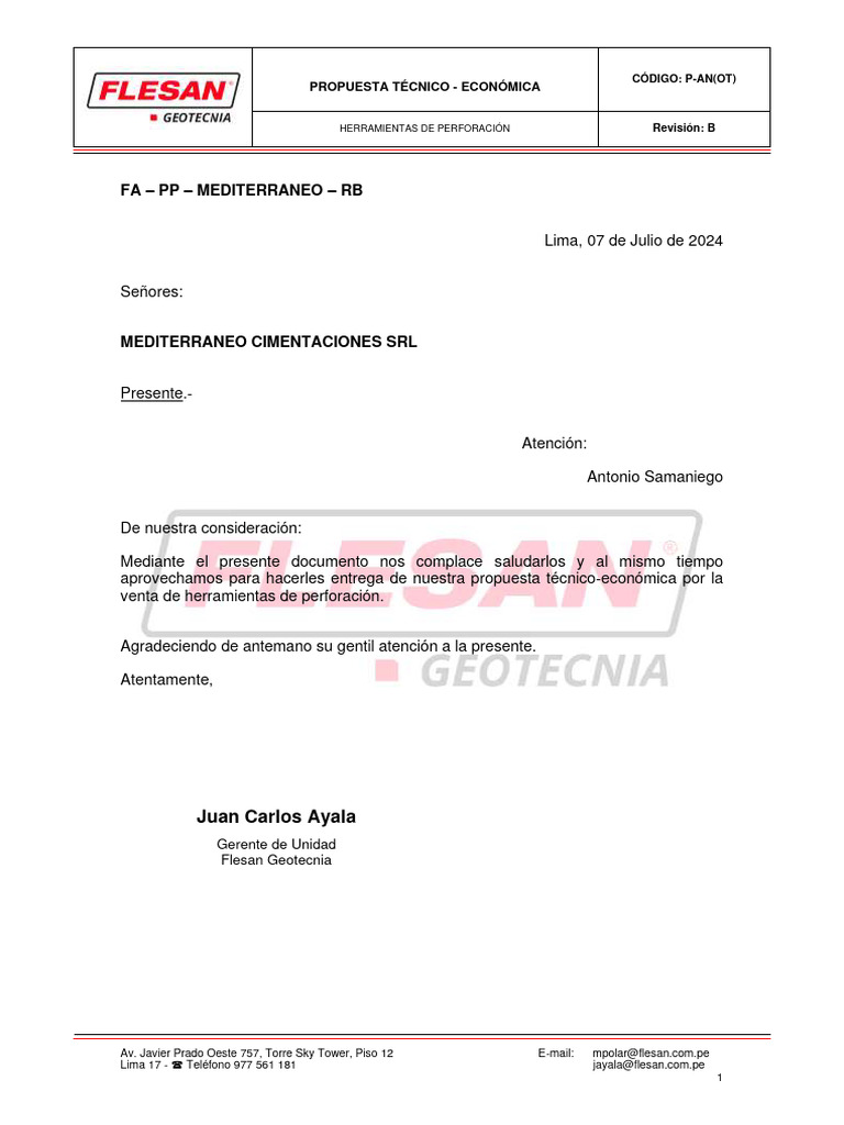 001 Cotización HHPP Inventario | PDF