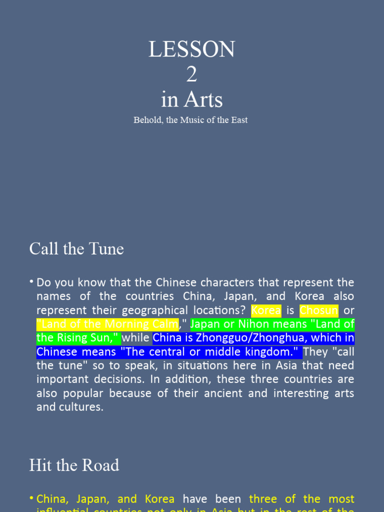 Lesson 2 Music | PDF | China | World Politics