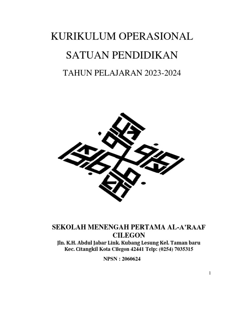 Dokumen KOSP 2023-2024 E - Kin | PDF