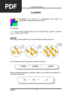 Álgebra para Primer Grado de Primaria | PDF | Álgebra | Conceptos ...