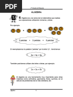 Álgebra para Primer Grado de Primaria | PDF | Álgebra | Conceptos ...