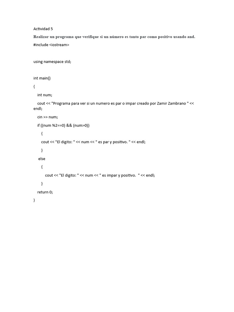 Actividad 5 de Programacion | PDF