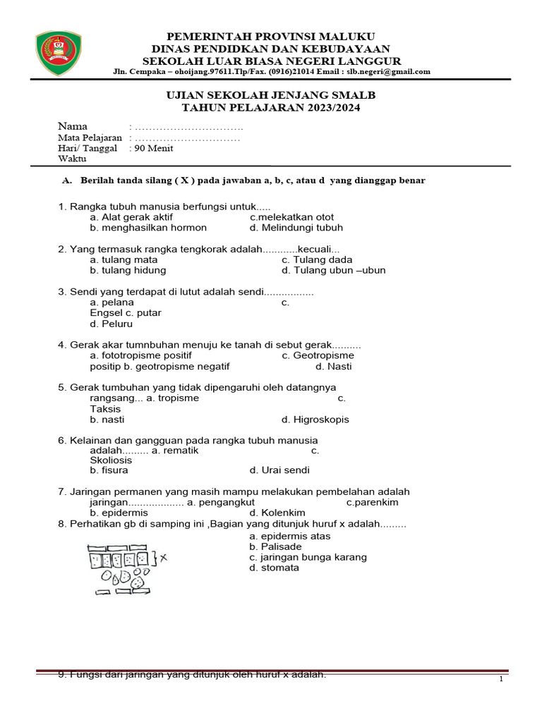 1 - Soal PTS IPA Kelas 8 Sem. 1 - WWW - Kherysuryawan.id | PDF | Sains & Matematika | Sejarah