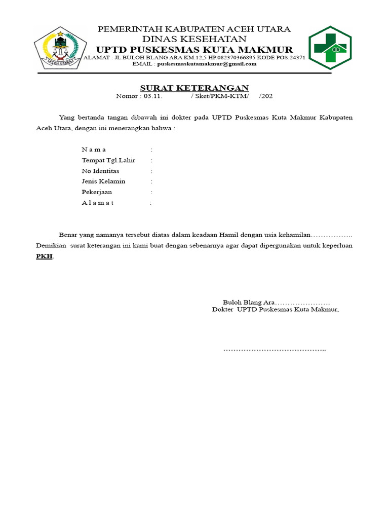 Surat Pengantar PKH | PDF
