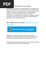 Electrolitos Concentrados (Cuidados de Resguardo, Marco Legal, Acciones Previas A La ...