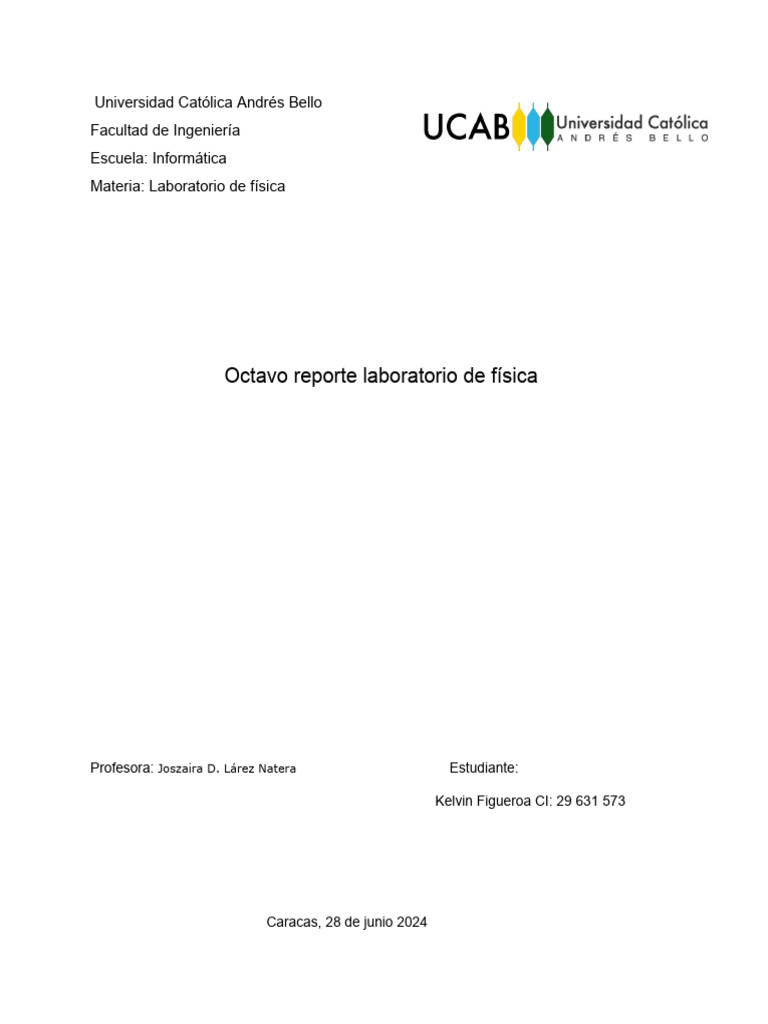 Octavo Reporte Labfisica Pdf Corriente Eléctrica Corriente Alterna