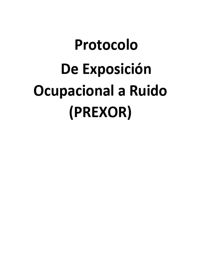 Prexor 1 | PDF | ruido