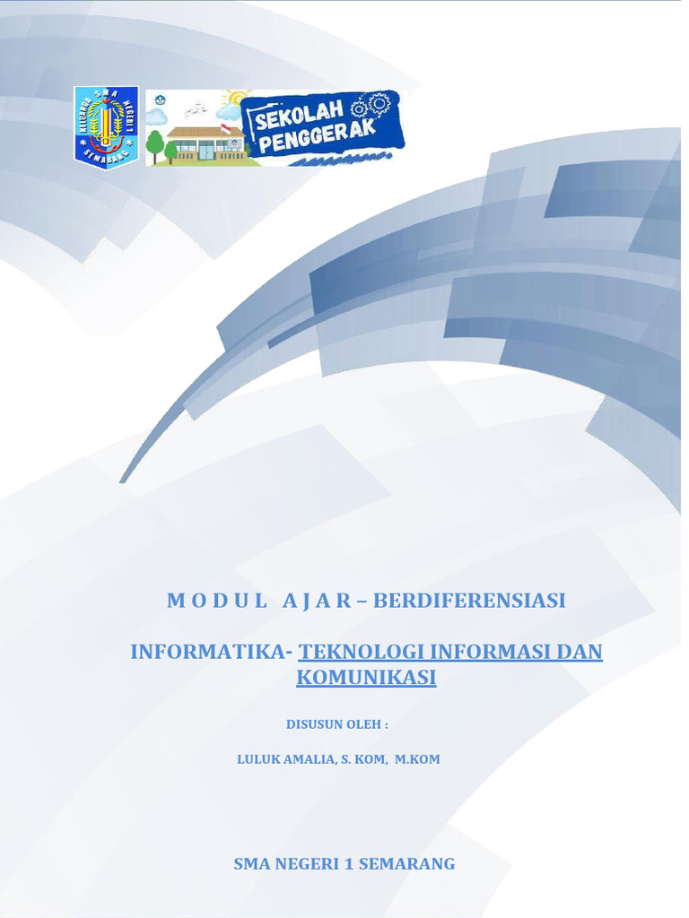 1 Modul Ajar Informatika 1 - Tik 2023 Luluk Amalia SMT Ganjil | PDF