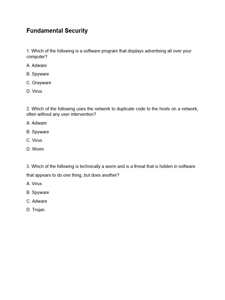 Fundamental Security | PDF | Security | Computer Security