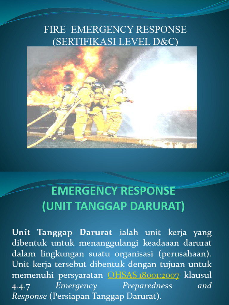 Rencana Tanggap Darurat Kebakaran | PDF