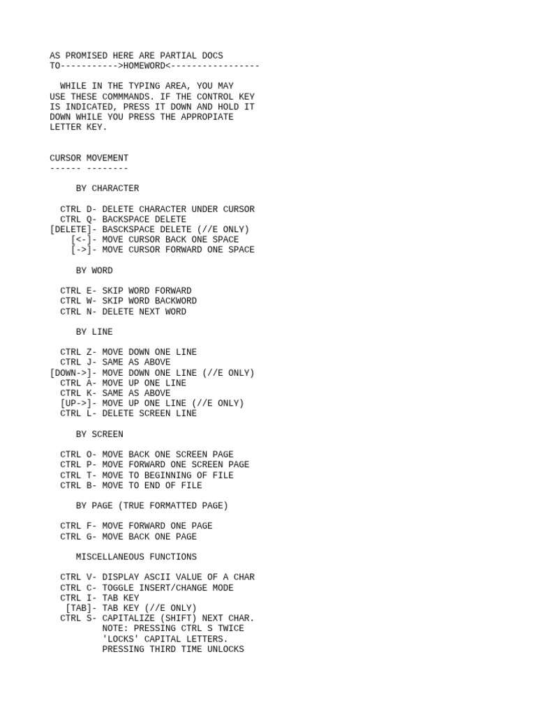 Home Word | PDF | Control Key | Icon (Computing)