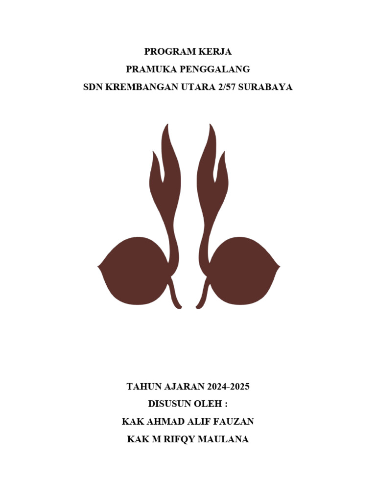PROGRAM KERJA Pramuka Penggalang SDN KRembangan 2 57 | PDF