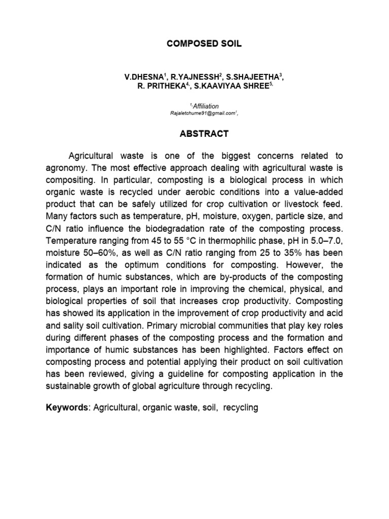 Composed Soil | PDF | Science & Mathematics