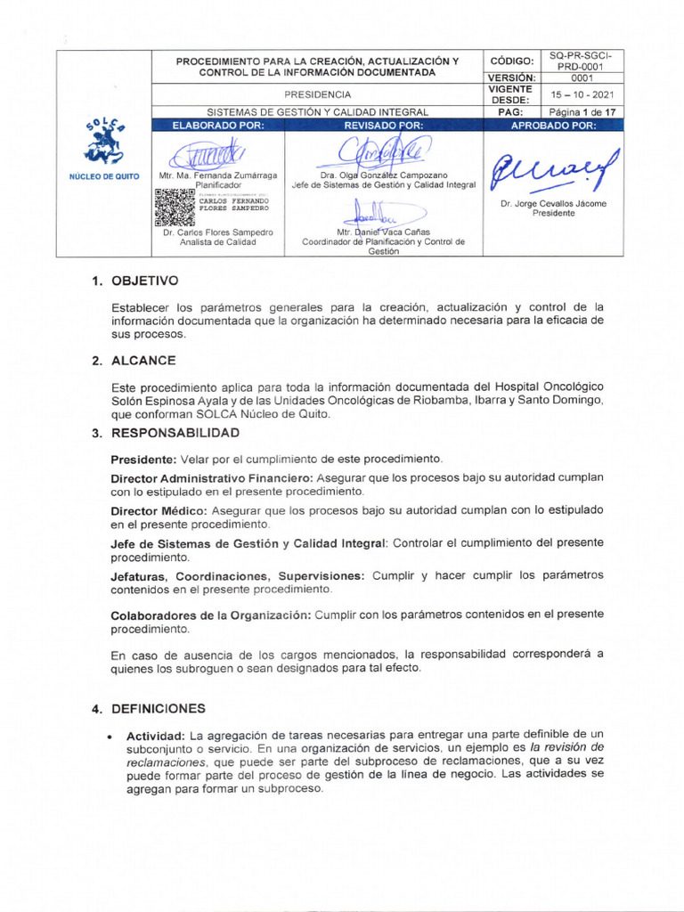 Documento Final Prcedimiento | PDF