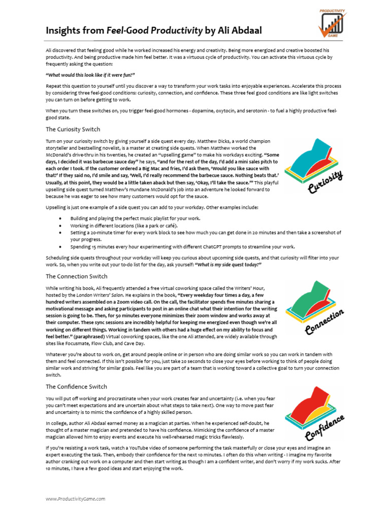 Feel Good Productivity | PDF