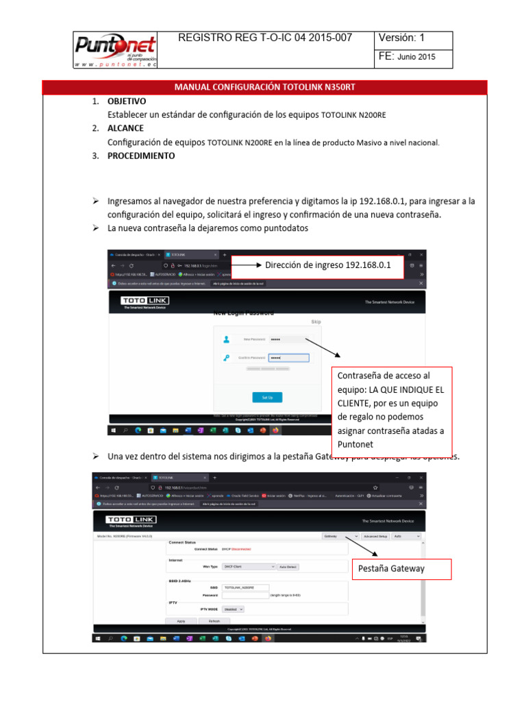 Manual de Configuración TOTOLINK N200RE Como Repetidor Inalambrico | PDF