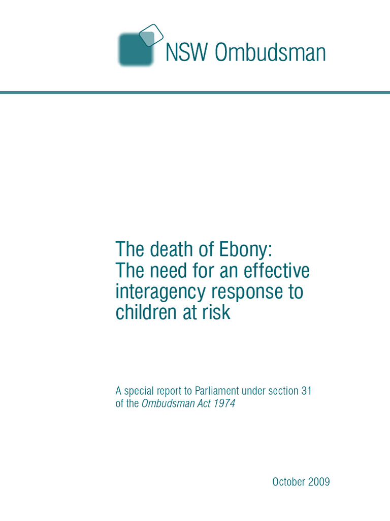 Ebony | PDF | Child Protection | Child Protective Services