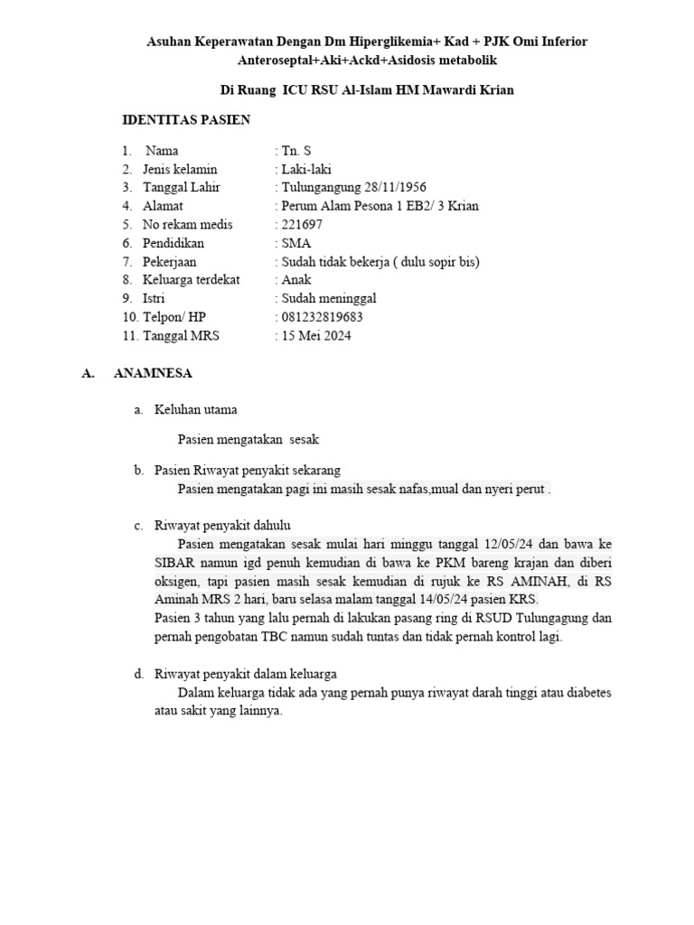 Askep Unit Icu Bulan Juni 2024 | PDF