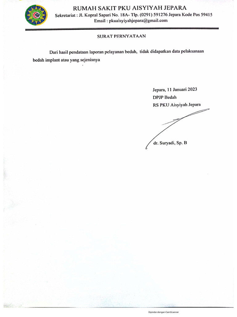 Surat Pernyataan Tdd Pdf