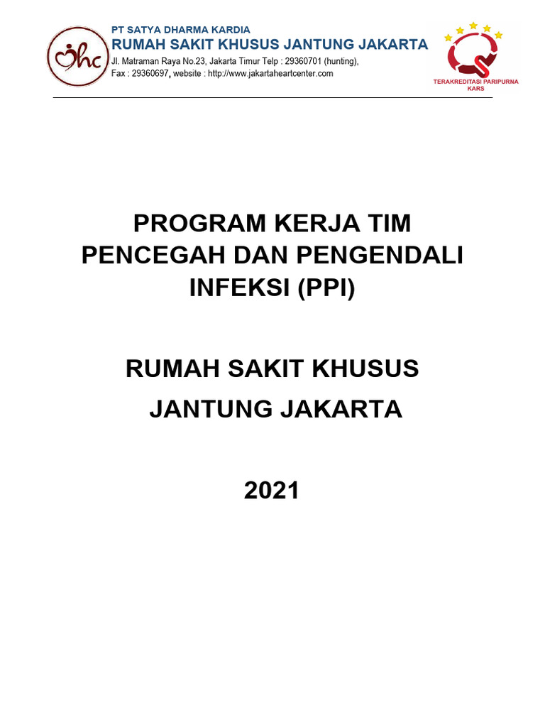 Program Kerja Tim Ppi Tahun 2021 | PDF