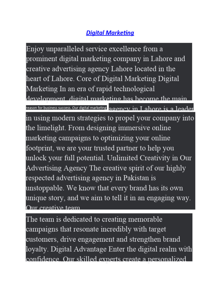Digital Marketing | Download Free PDF | Digital Marketing | Advertising