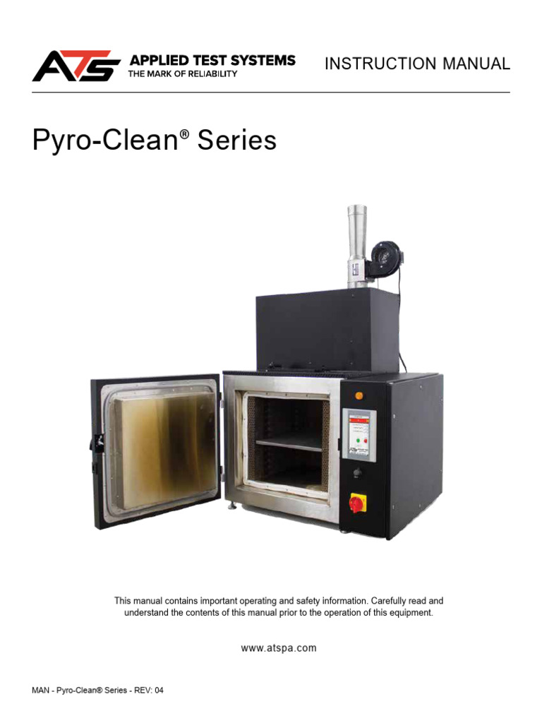 Pyro Clean Manual | PDF | Pyrolysis | Fiberglass