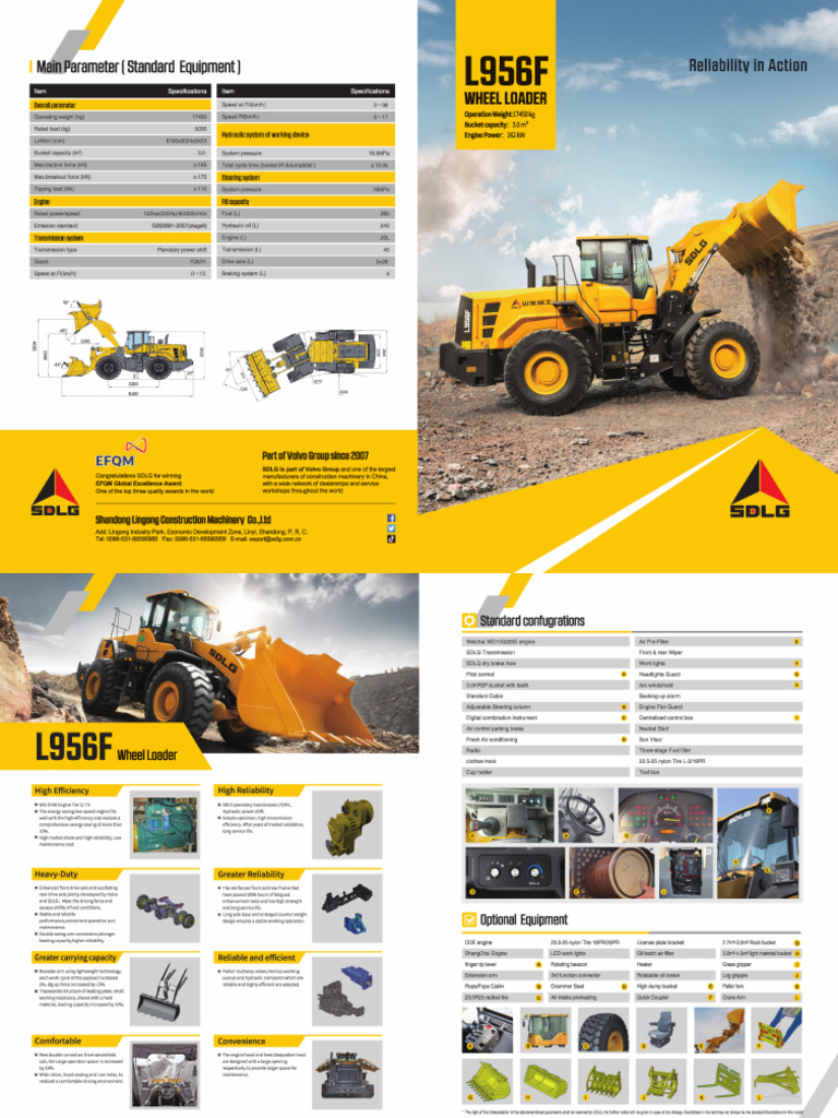 Wheel Loader - l956f | PDF