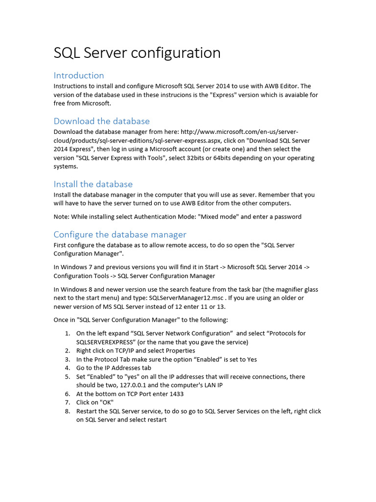 SQL Server | PDF | Databases | Microsoft Sql Server SQL Server | PDF | Databases | Microsoft Sql Server