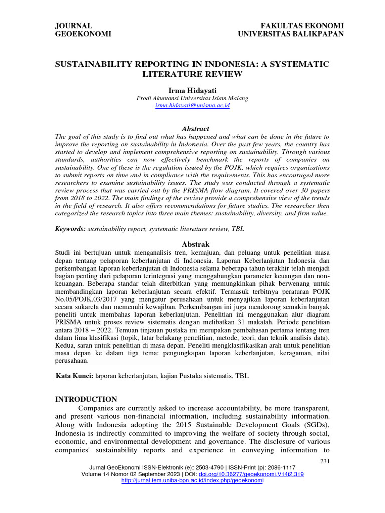 319-Article Text-1453-1-10-20230912 | PDF | Economies