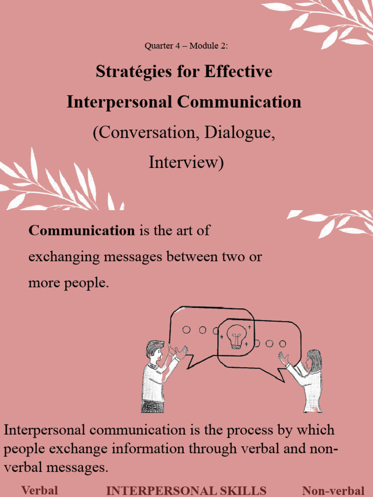 Grade7 q4 m2 | PDF | Communication | Human Communication