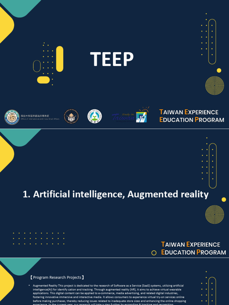 TEEP Program in PU | PDF | Augmented Reality | Sunscreen