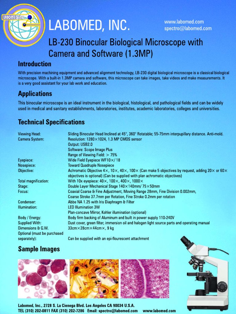 LB-230 - Biological - Microscope - Page 2 | PDF