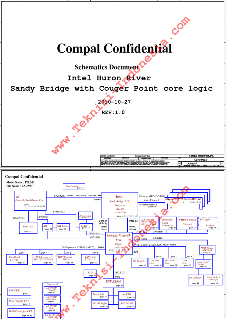 Compal Electronics Engineering Drawings | PDF | Usb | Computer Science