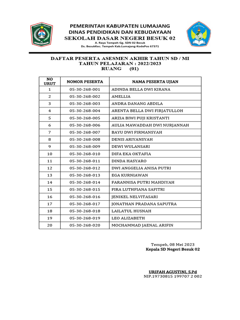 Daftar Siswa | PDF