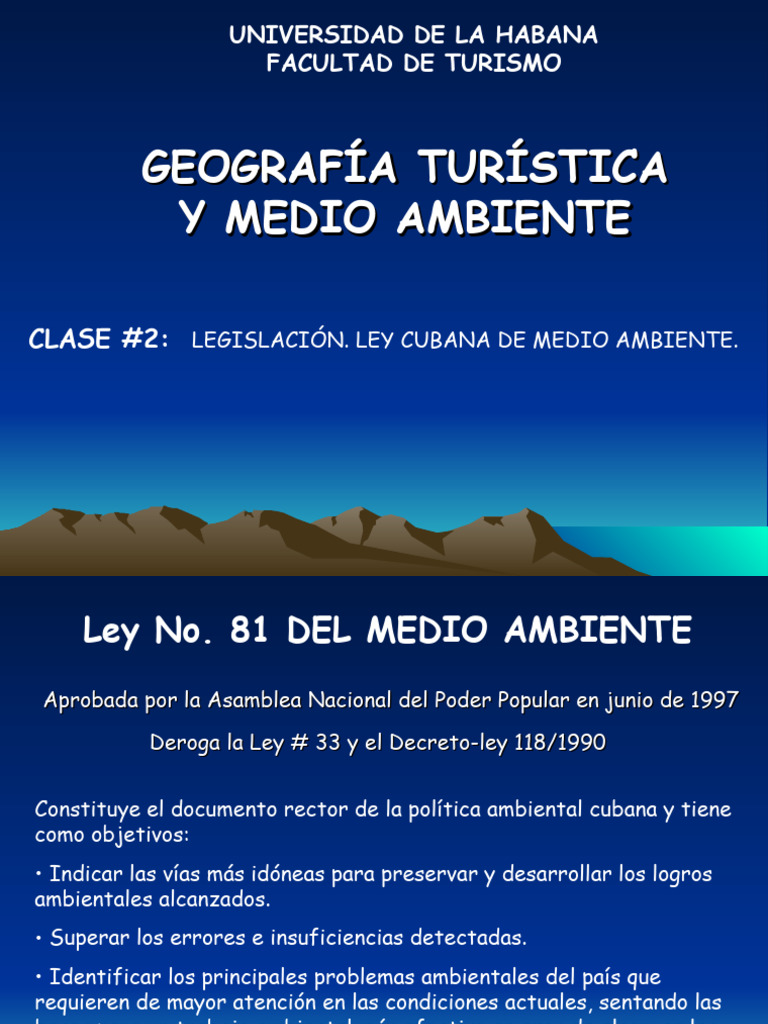 04 Ley 81 Medio Ambiente | PDF | Entorno natural | Evaluación de ...