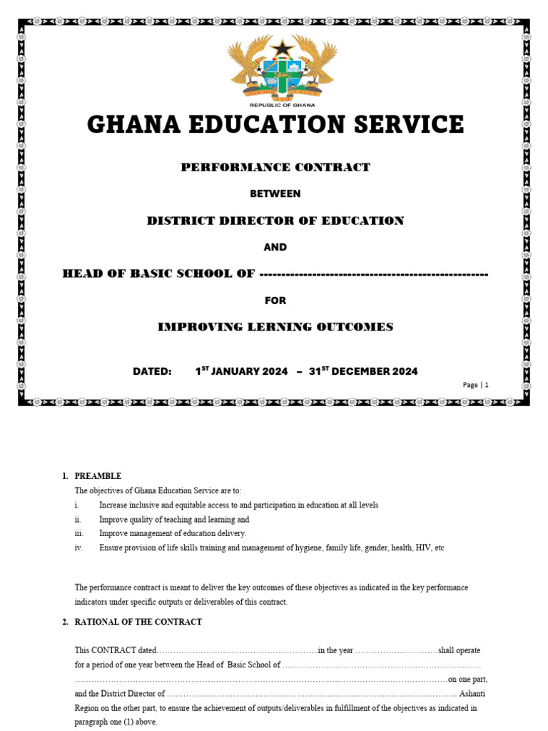 District Template For 2024 Performance Contract - Basic School-Print ...