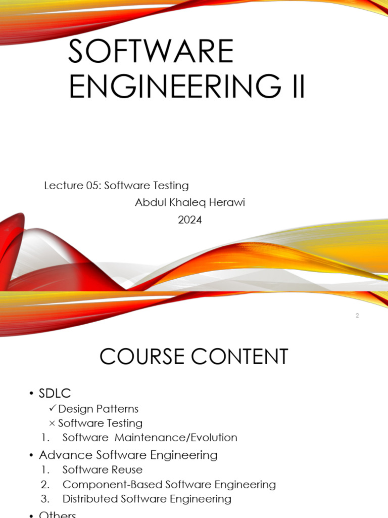 Lecture 05 Software Testing And Inspection Pdf Software Testing