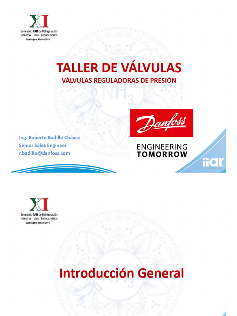 Danfoss - Presentacion Iiar 2016 | PDF | Presión | Válvula