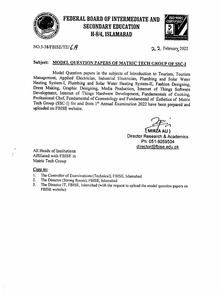 Model Q Paper Tech | PDF